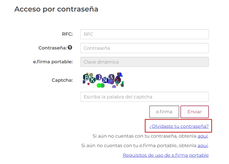 Cómo imprimir mi RFC sin contraseña